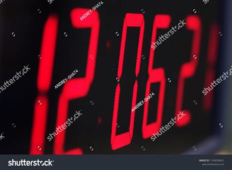 Red Digital Timer Numbers Counting Stock Photo Shutterstock