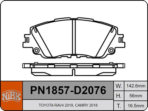 Donde Venden Pastillas de Freno para mi carro NiBK:PN1857 - FMSI D2076