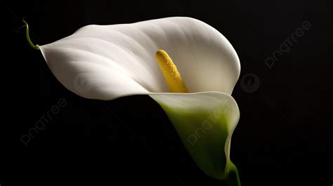 흰색 칼라 릴리는 검정색 배경 옆에 앉아 있습니다 칼라 릴리 사진을 보여줘 꽃 칼라 배경 일러스트 및 사진 무료 다운로드 Pngtree