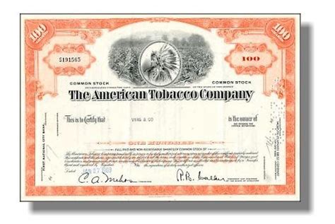 American Tobacco Company With Indian Chief Collect