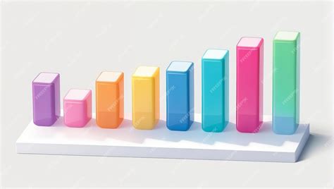 Premium Photo Data Visualization Vector 3d Column Charts On White Background