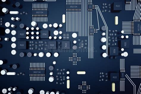 3d Rendering Central Computer Processors Cpu Concept Electronic