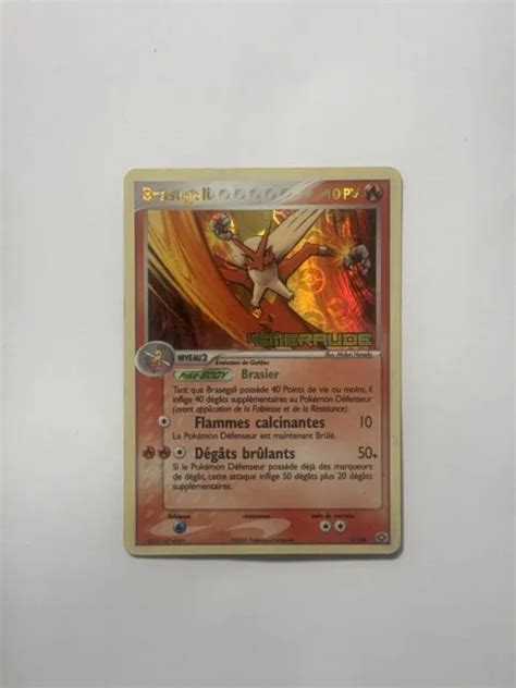CARTE POKÉMON BRASEGALI Holo Reverse Bloc EX Emeraude 1 106 Rare FR Gold Stamp EUR 1 00