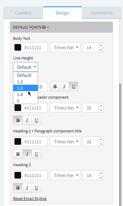 Line Height And Spacing In An Email Vision6 Support