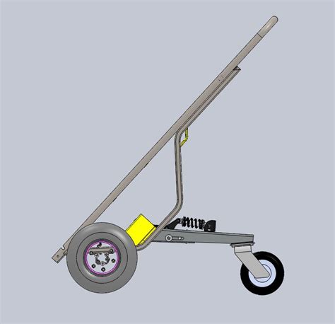 螺栓式推杆支架3轮小推车3D图纸 Solidworks设计 附IGS KerYi net