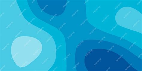 Premium Vector Abstract Blue Paper Cut Concept Background Design Soft Smooth Curving Lines