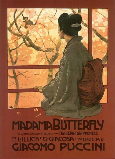 Madama Butterfyl Tragedia Giapponese Puccini Mad Men Art Vintage Ad