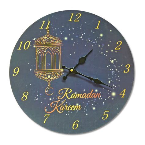 Muslim Islamic Electronic Clock Frameless Drawing Grandado