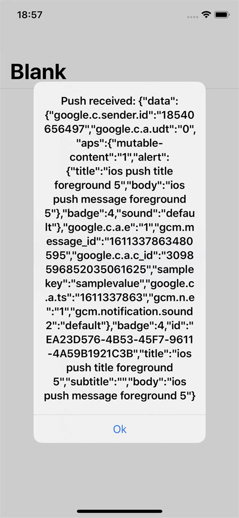 Missing Information On Push Notification · Issue 207 · Ionic Team