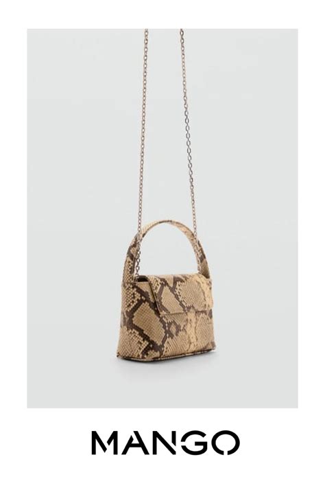 Bolso Solapa Cadena Mujer Mango España Península Y Baleares