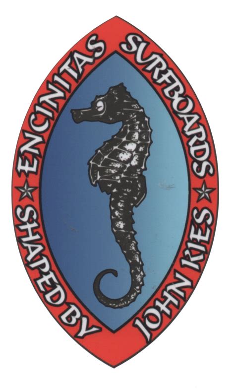 Football Logo Sticker Encinitas Surfboards