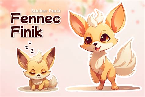 Fennec Finik Sticker Pack Behance