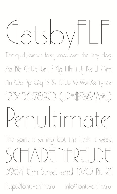 Gatsbyflf Font