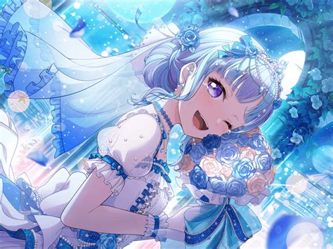 Safebooru Bang Dream Blue Eyes Blue Hair Blush Dress Long Hair Pareo