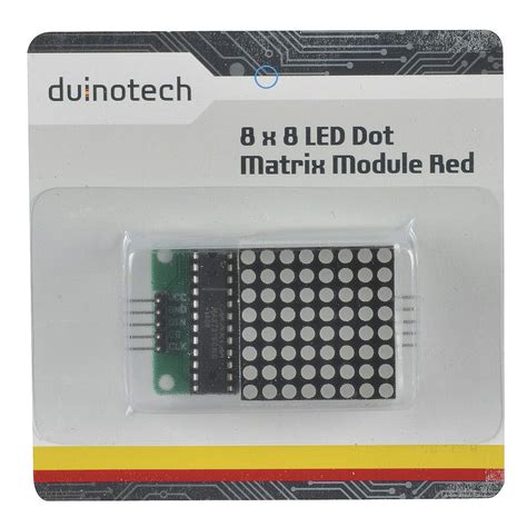 Duinotech Arduino Compatible 8 X 8 Led Dot Matrix Display Jaycar Australia