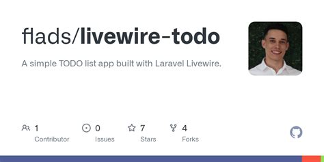 Github Flads Livewire Todo A Simple Todo List App Built With Laravel Livewire