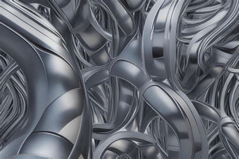 Premium Photo Metallic Lines Intertwined In A Complex Pattern