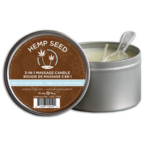 Earthly Body 3 In 1 Round Tin Massage Candles 68 Oz The Rabbit