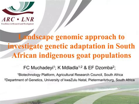 A Landscape Genomics Approach In Unravelling Adaptive Genetic Diversity