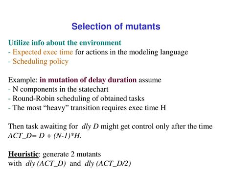 Ppt Implementation Oriented Mutation Testing Of Statechart Models Powerpoint Presentation Id