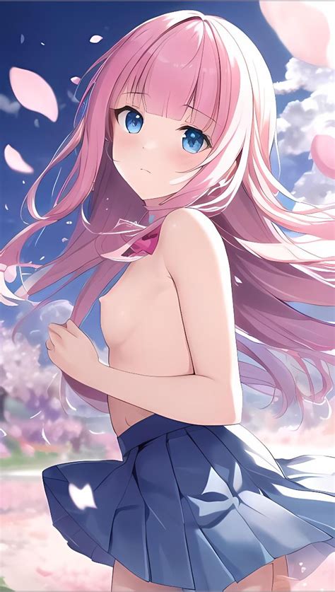 Rule 34 1girls Ai Generated Blue Eyes Blue Skirt Cloud Clouds Hair