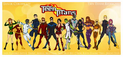 My Dcu Teen Titans Unlimited Redesigns By Femmes Fatales On Deviantart