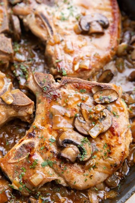 Smothered Pork Chops With Mushroom Gravy Dairy Free The Roasted Root