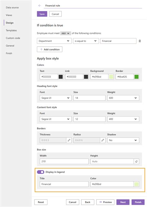 Box Style Rules Plumsail Orgchart Documentation