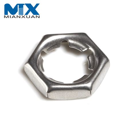 Stainless Steel Hex Counter Nut Din7967 M6 M48 Hex Self Locking Counter Nut