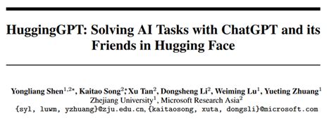 震惊！伟大作品hugginggpt Solving Ai Tasks With Chatgpt And Its Friends In Hugging Face 知乎