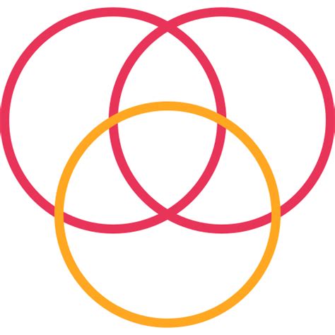 Venn Diagram Generic Color Outline Icon
