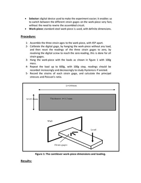 Instrumentation Lab Experiment 7 Report Strain Measurements 2 Pdf
