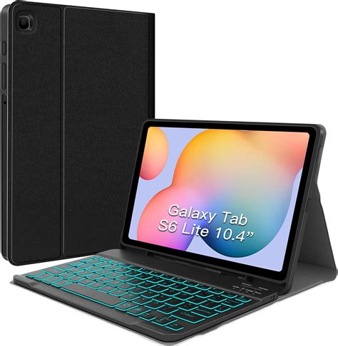 Juqitech Backlit Keyboard Case For Samsung Galaxy Tab S Lite Smart Case With Backlit