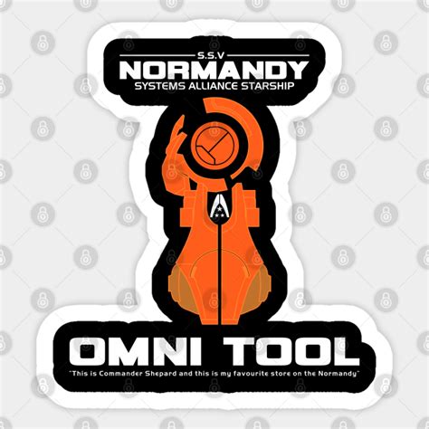 Mass Effect Omni Tool Mass Effect Sticker Teepublic