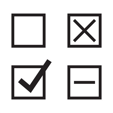 Checkbox Icon Set Flat Graphic Design Symbol On White Background Vector Illustration 9876500