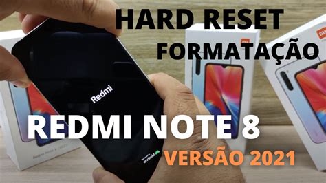 Como Formatar Redmi Note 8 Xiaomi Hard Reset Zera De FÁbrica Youtube