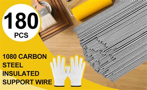180 Pcs Insulation Support Wire 16 Inch 1080 High Carbon Steel Insulation Wire Metal Insulated