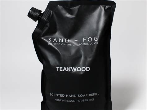 Teakwood Liquid Hand Soap Refill Bag Sand Fog