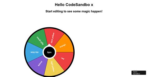 React Native Color Wheel Examples CodeSandbox