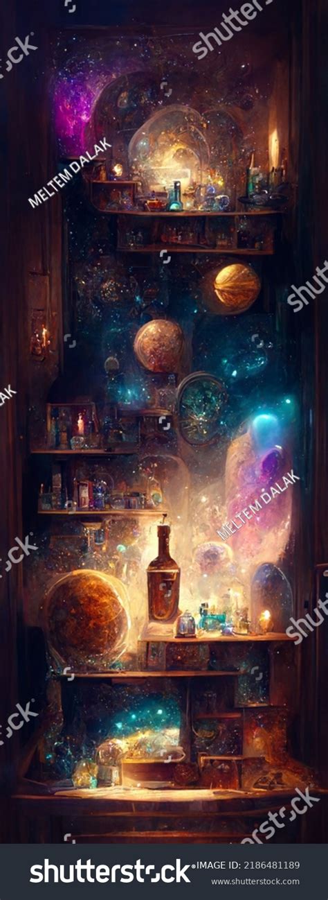Cascading Concept Art Interior Renaissance Illustration Stock