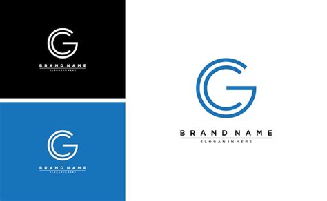 Premium Vector Simple Letter Gc Logo Cg Vector Monogram Template