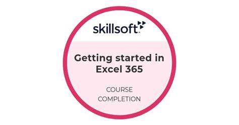 Getting Started In Excel 365 • Sunkara Sai Teja • Skillsoft® Digital… Sunkara Sai Teja