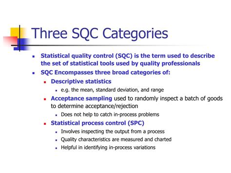 PPT Chapter 6 Statistical Quality Control PowerPoint Presentation