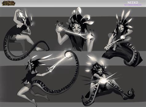 Artstation Neeko The Curious Chameleon Concept Art League Of