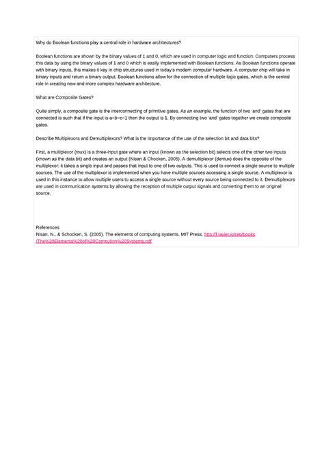 cs 1104 discussion forum unit 1 why do boolean functions play a