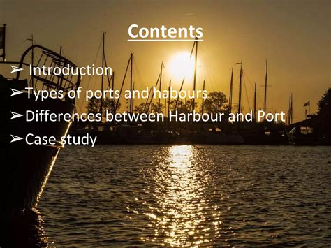 Classification Of Port And Harbour Ppt Pptx