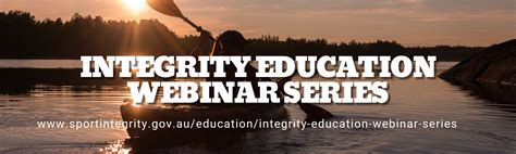 Paddle With Integrity Education Webinar Series PaddleNSW