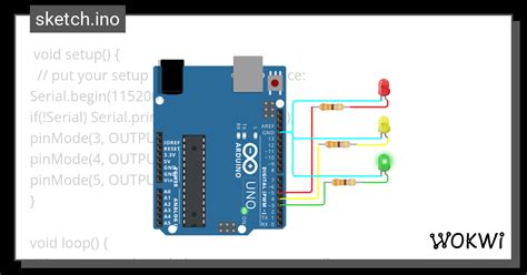 Trafic Light Wokwi Esp32 Stm32 Arduino Simulator