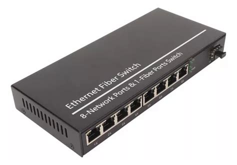 Convertidor De Medios Ethernet Con 8 Puertos Cuotas Sin Interés