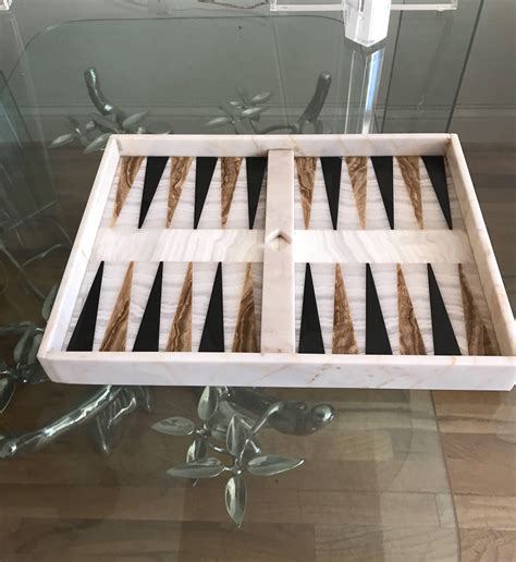 Onyx And Black Marble Backgammon Board At 1stdibs Onyx Backgammon Set
